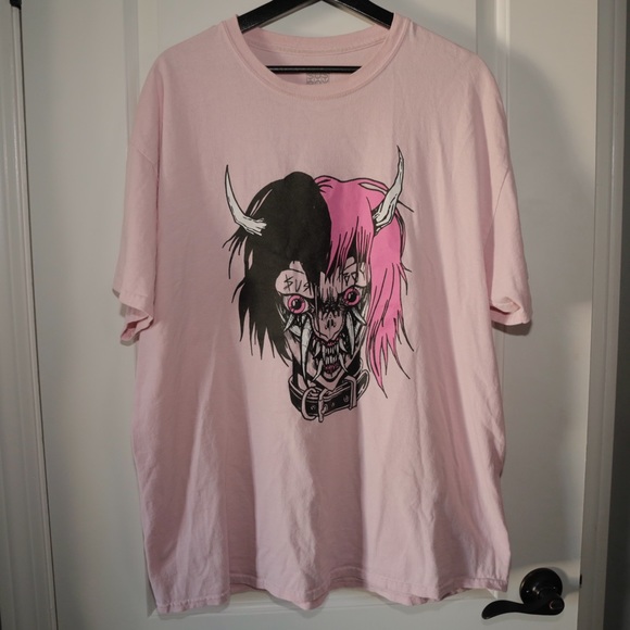 Shirts | Sus Boy X Lil Peep Pink Demon Shirt | Poshmark
